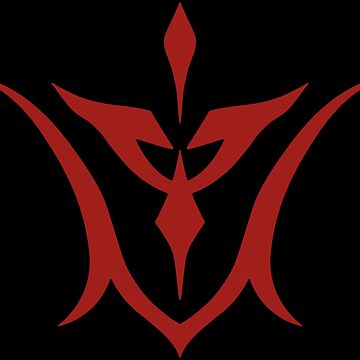 "Fate Command Spell - Gudako Female (red - black background)" Sticker ...