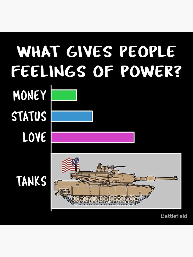 Póster «M1 Abrams Tank Power Tanks Meme American Flag Gift» de ...