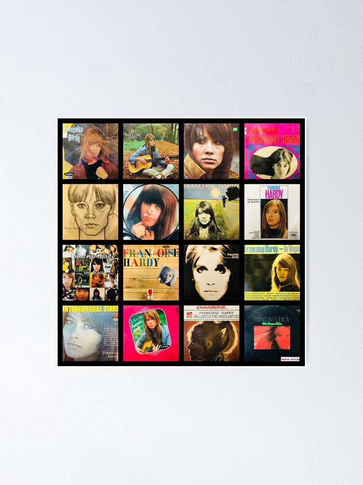 "Françoise Hardy - Albums " Poster for Sale by Rachel Whimpenny | Redbubble