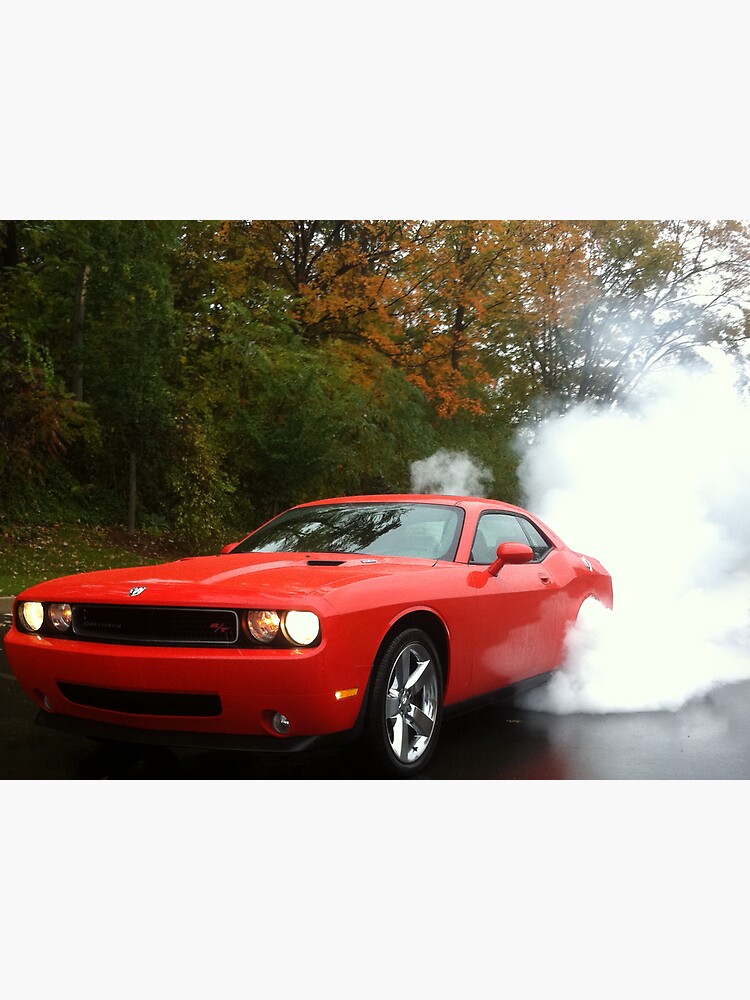"2010 Dodge Challenger R/T Burnout" Canvas Print by kalitarios | Redbubble