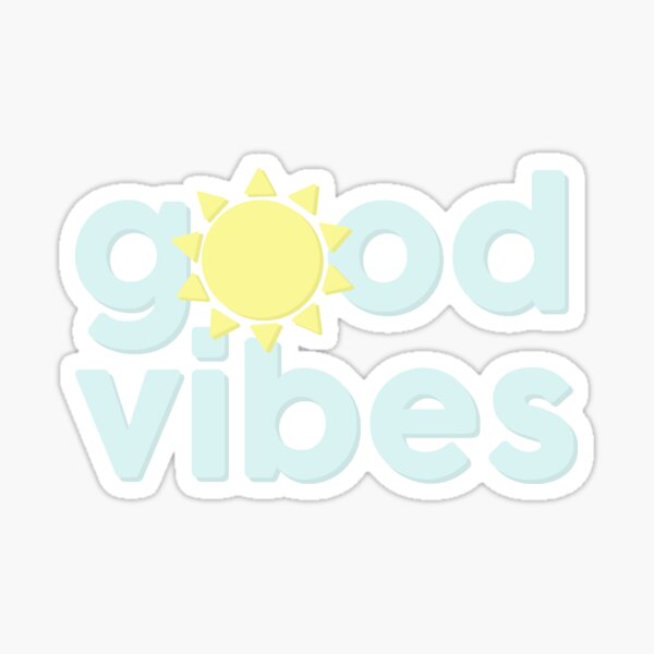 "Good Vibes Sun" Sticker for Sale by jamiemaher15 | Redbubble