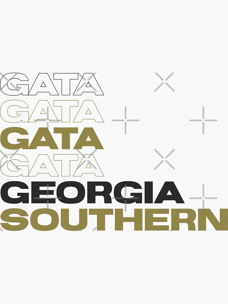 "GATA GSU GEORGIA SOUTHERN" Sticker for Sale by savannahsilb | Redbubble