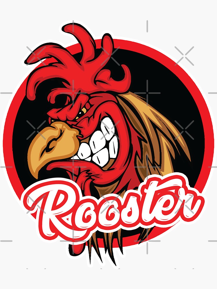 "The Mad Rooster" Sticker for Sale by stlgirlygirl | Redbubble