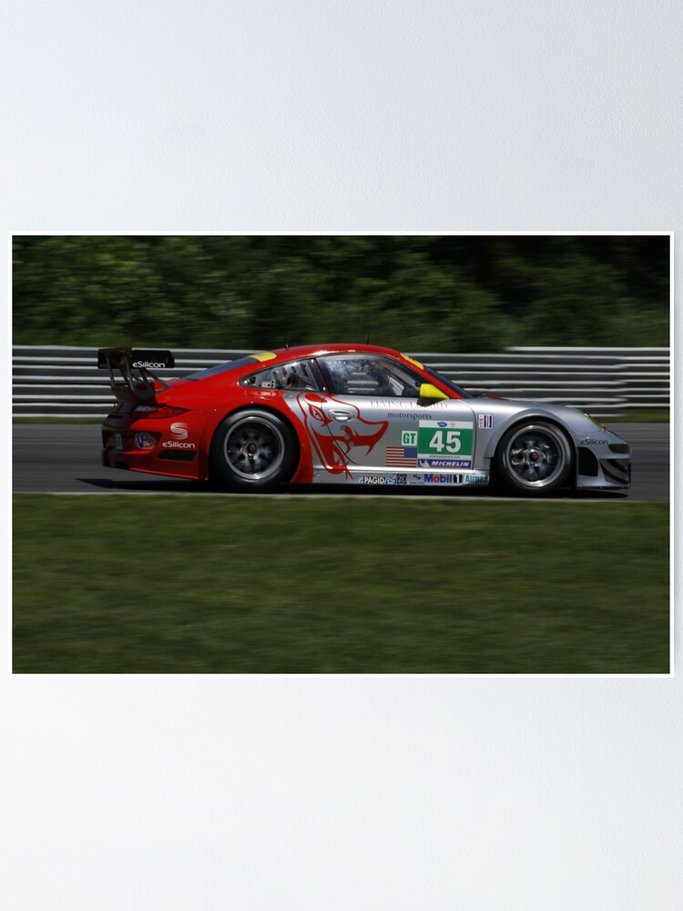 "ALMS 2011 LRP Porsche 911 997 GT3 RSR Flying Lizard" Poster for Sale by gtexpert | Redbubble