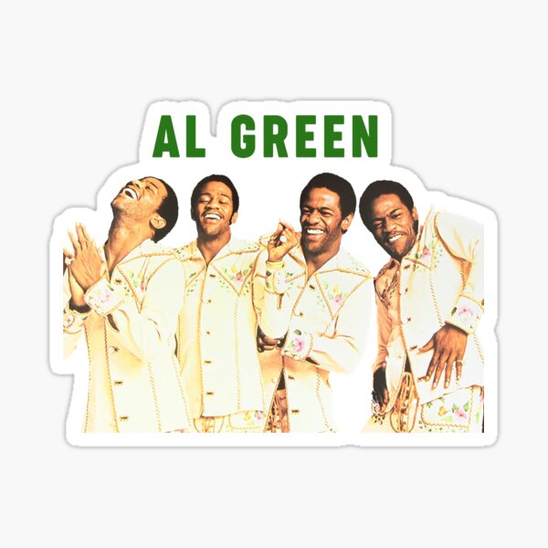 "Al Green (musician)" Sticker for Sale by ColSmokie | Redbubble