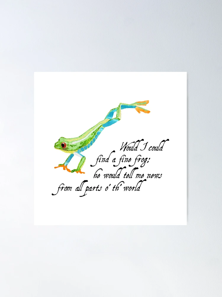 They Told Me I Could Be Anything So I Became A Frog