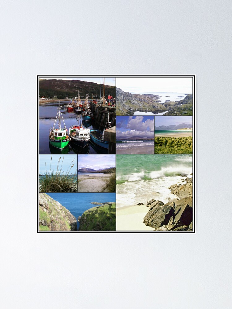 "Highlands and Islands - A Scottish Collage" Poster for Sale by ...
