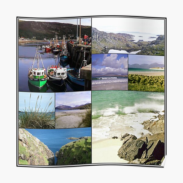 "Highlands and Islands - A Scottish Collage" Poster for Sale by ...