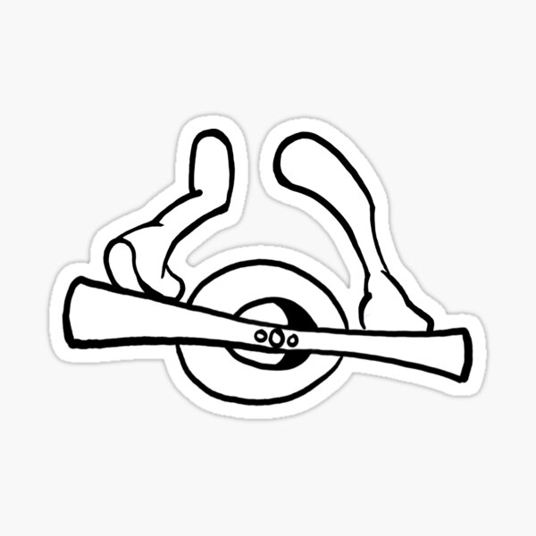 "One Wheel Car Sticker Goofy stance blk" Sticker by mofoe | Redbubble