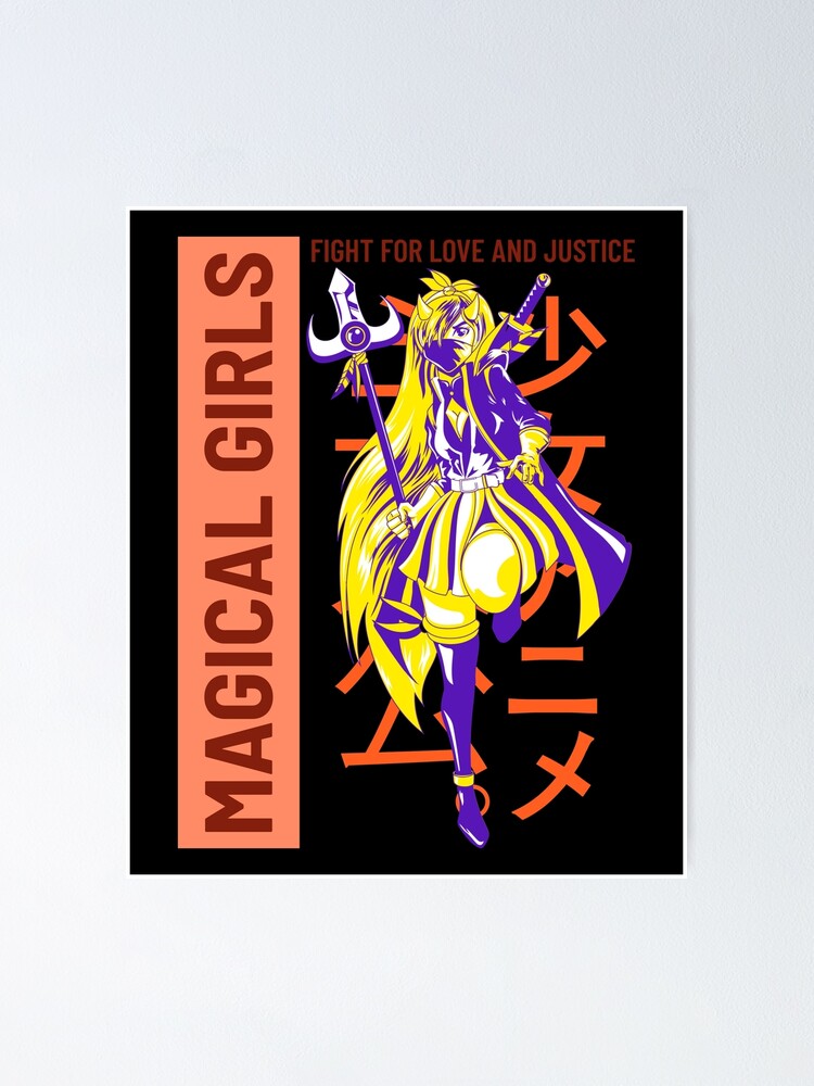 "Anime magical girls" Poster by gnoskills | Redbubble