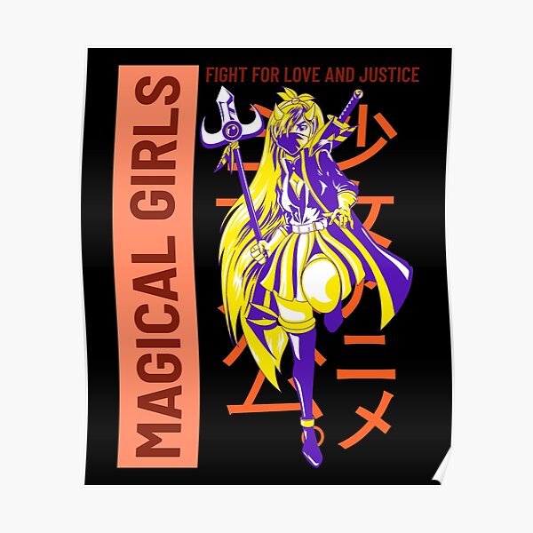 "Anime magical girls" Poster by gnoskills | Redbubble