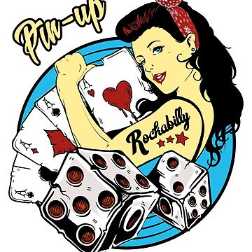 Fotodruck mit "Rockabilly Pin Up Girl Socken Hop Rocker Vintage Rock'n ...