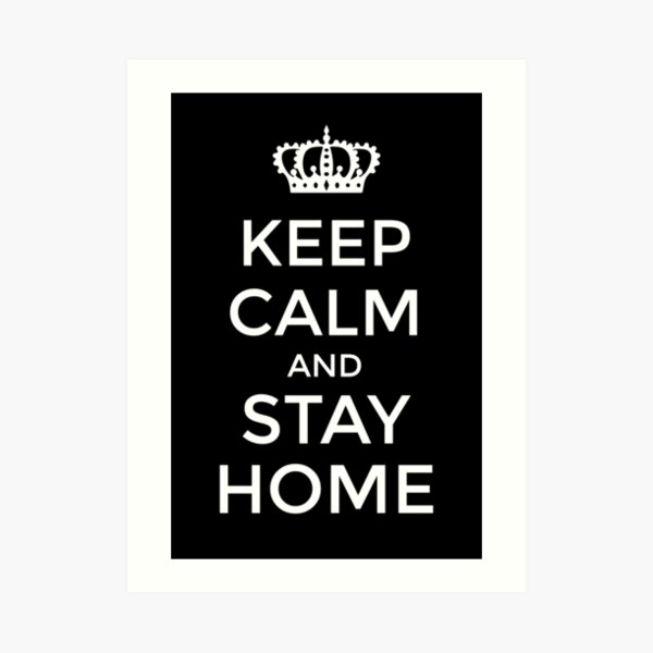 "KEEP CALM CORONA VIRUS" Art Print by JennieCarolina | Redbubble