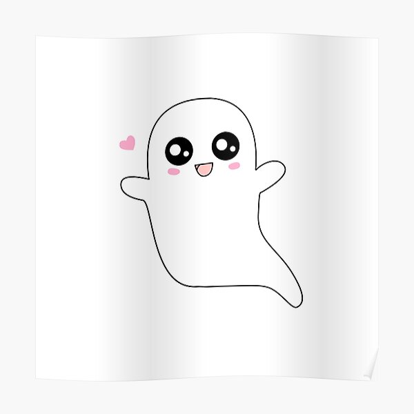 "Cute Ghost Boo" Poster for Sale by --Iris-- | Redbubble