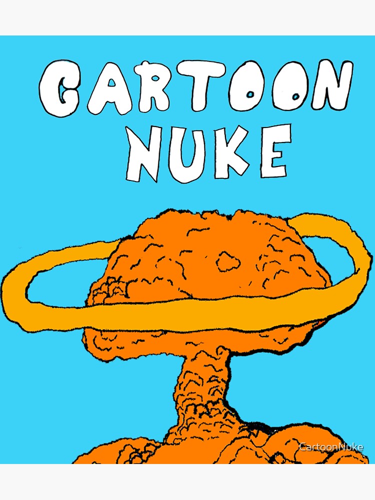 "Cartoon Nuke" Sticker for Sale by CartoonNuke | Redbubble