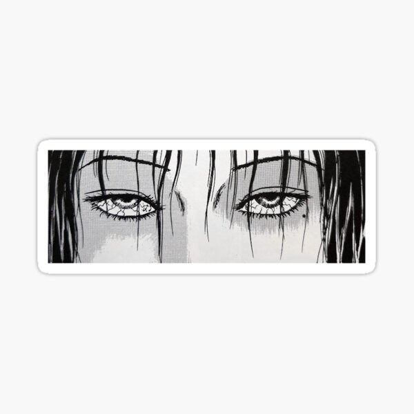 "TOMIE eyes Junji Ito" Sticker for Sale by humble-hustle | Redbubble