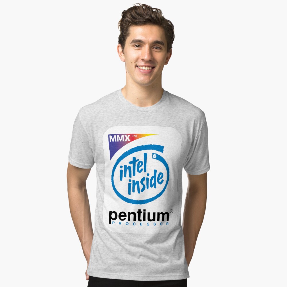 "Intel Pentium MMX Processor Sticker" Sticker for Sale by mvogl | Redbubble