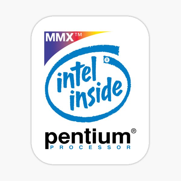 Sticker « Autocollant du processeur Intel Pentium MMX », par mvogl ...