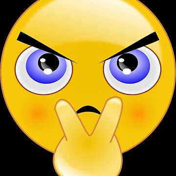 "Emoticon I see you" Sticker by Marius-G | Redbubble