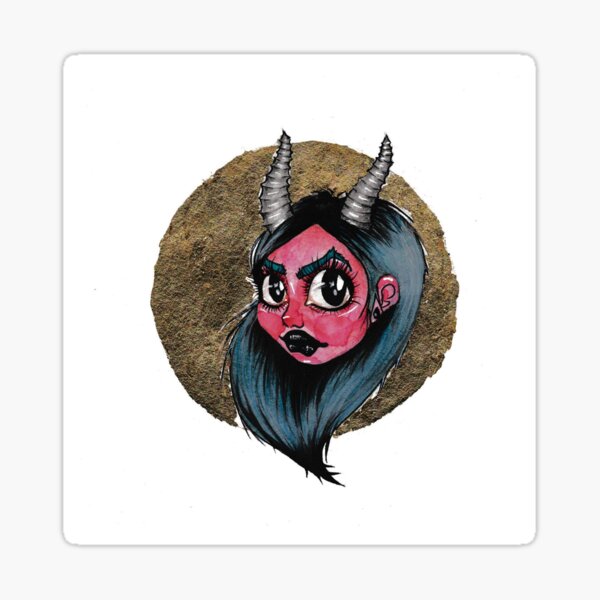 Devil Girl Stickers | Redbubble
