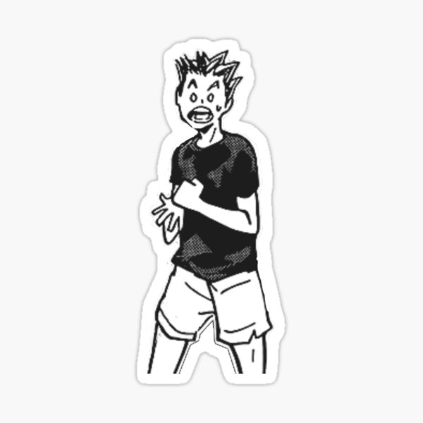 "ah! - bokuto" Sticker for Sale by awholeidiot | Redbubble