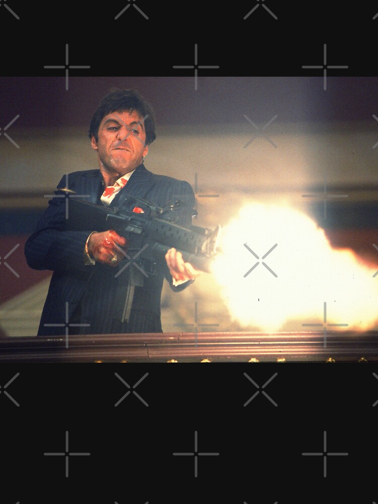 "Scarface Tony Montana Shooting" T-shirt for Sale by TheDreadfulZero ...