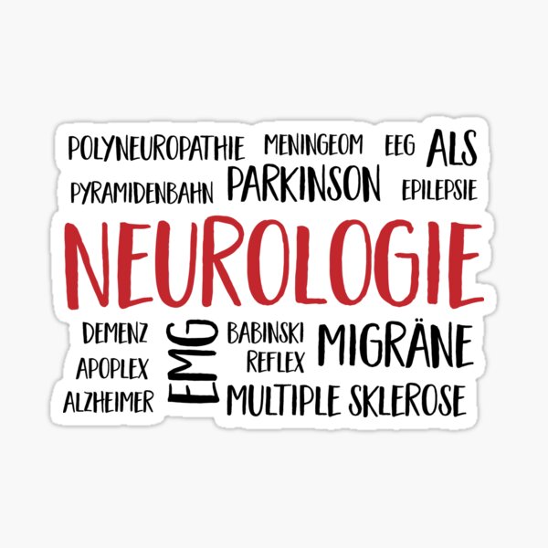 "neurology" Sticker by Vectorqueen | Redbubble