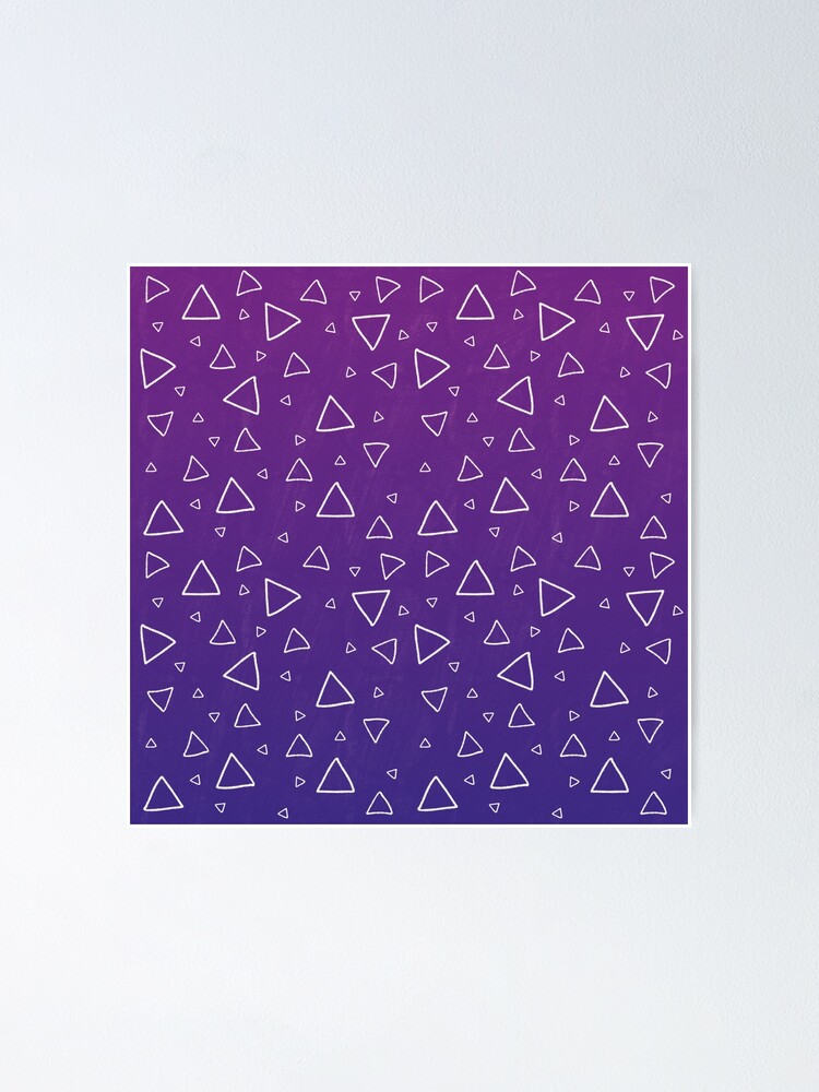 "Galaxy Triangle Pattern" Poster for Sale by Ctrl-Create | Redbubble