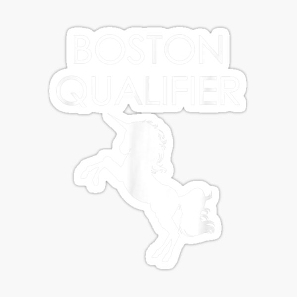 "Boston Qualifier Unicorn Character T Shirt" Sticker for Sale by ...