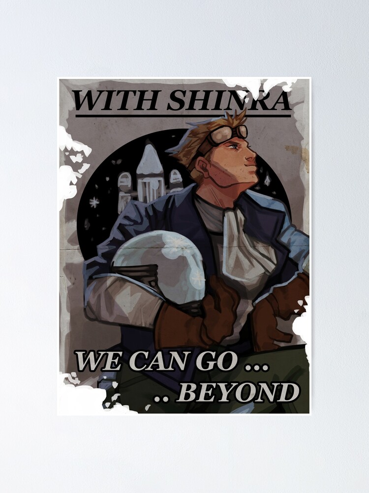 "Shinra Cid Propaganda Poster" Poster for Sale by DocHollibee | Redbubble