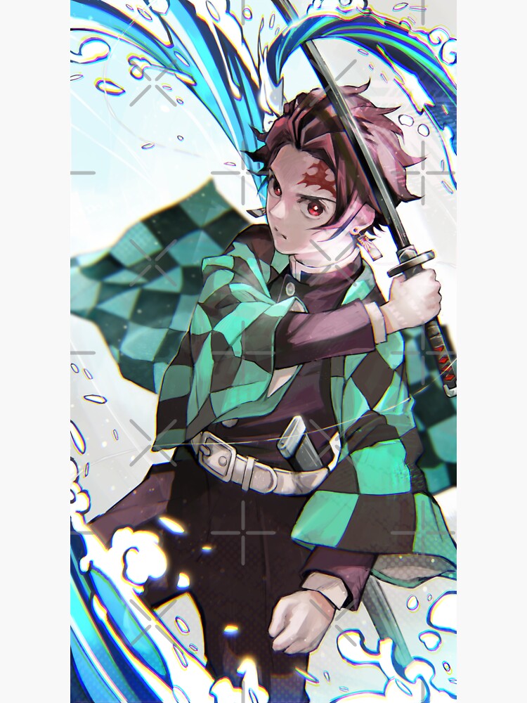 Pegatina «Tanjiro Wrath Chibi Demon Slayer » de GravityZeRo | Redbubble