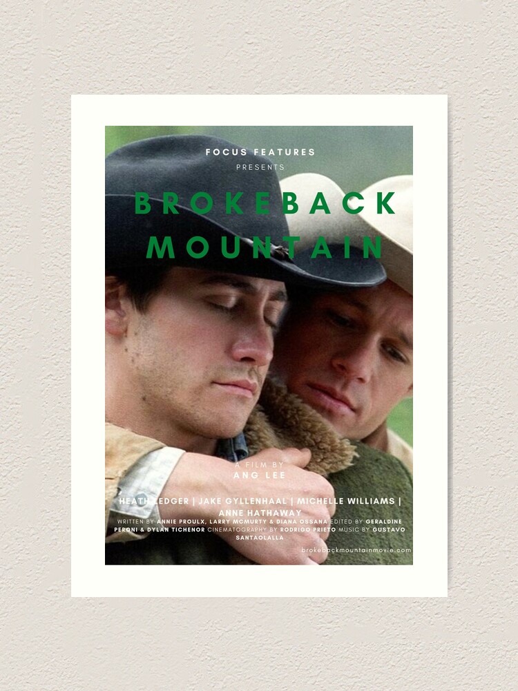 "BROKEBACK MOUNTAIN POSTER" Art Print for Sale by mikceys | Redbubble