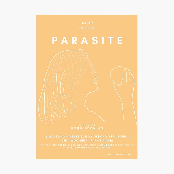 "PARASITE PEACH SKETCH POSTER" Photographic Print by mikceys | Redbubble
