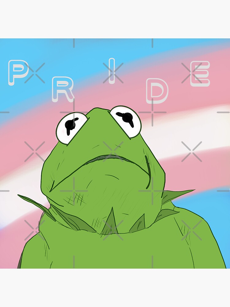 "Kermit Trans Pride" Sticker for Sale by EnderArtCabinet | Redbubble