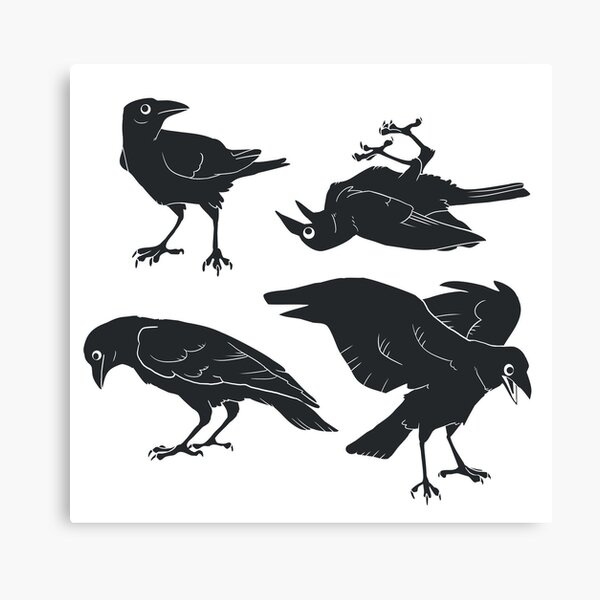 Murder Of Crows Canvas Prints | Redbubble