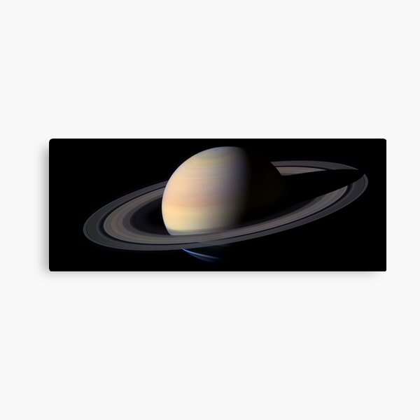 "Real Saturn Image - NASA Cassini Spacecraft - High Resolution" Canvas ...