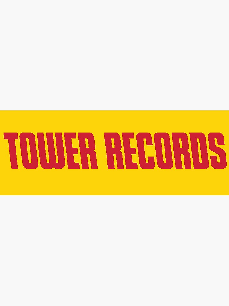 "Tower Records" Sticker for Sale by aflashback | Redbubble