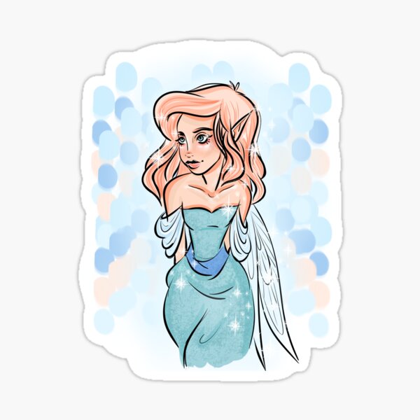 "Pastel pixie" Sticker by Indyren | Redbubble