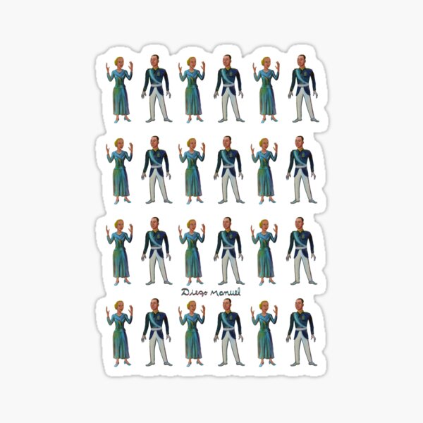 "Evita y Juan Perón" Sticker for Sale by diegomanuel | Redbubble