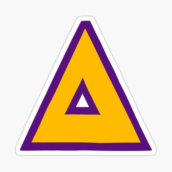 "DELTA - purple and gold" Sticker for Sale by lcwag | Redbubble