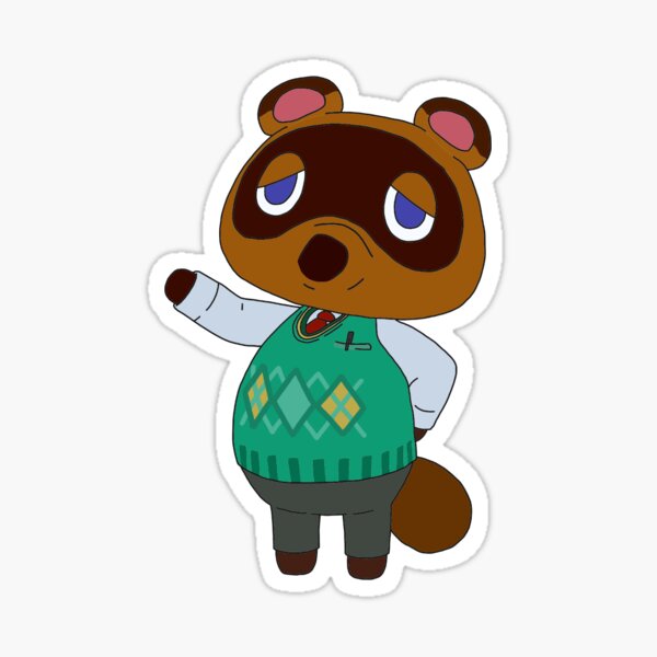 Animal Crossing Tom Nook Stickers | Redbubble