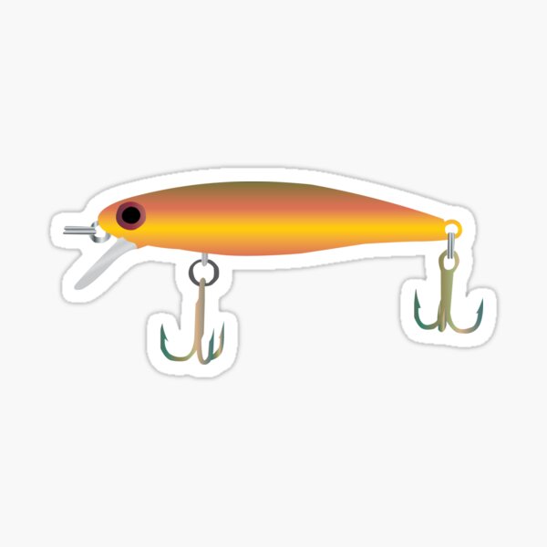 "Fishing lure" Sticker by Lopechdesign | Redbubble