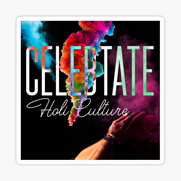 "Happy Holi" Sticker for Sale by annuraddha1981 | Redbubble