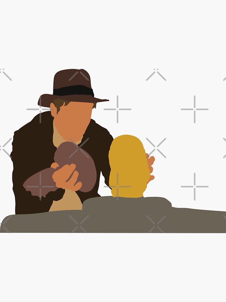 "Indiana Jones" Sticker for Sale by FutureSpace | Redbubble