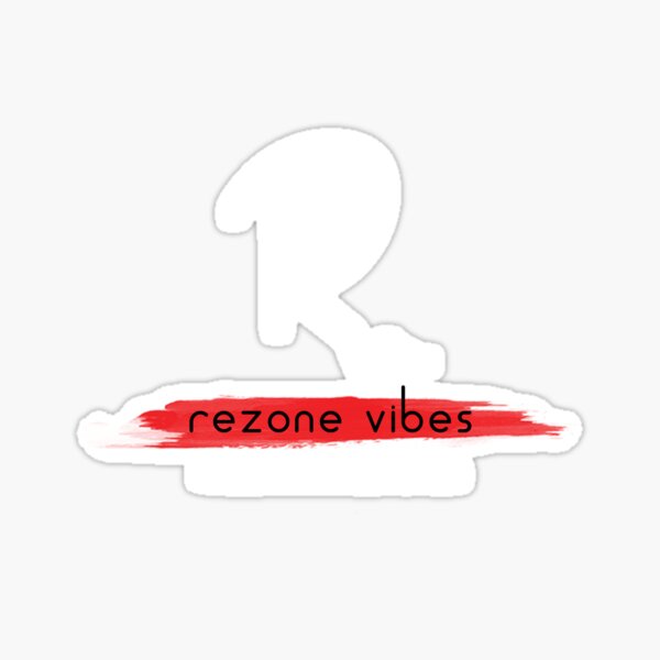 "REZONE VIBES LOGO" Sticker for Sale by OSIRYSCREATION | Redbubble