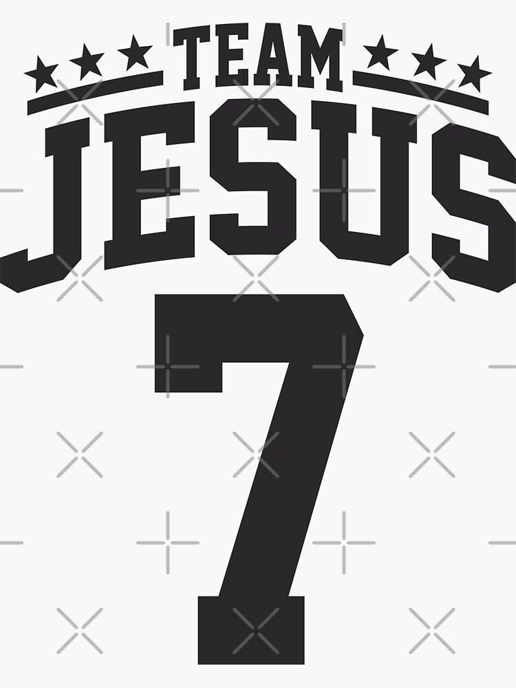 "Team Jesus" Sticker by elizaldesigns | Redbubble