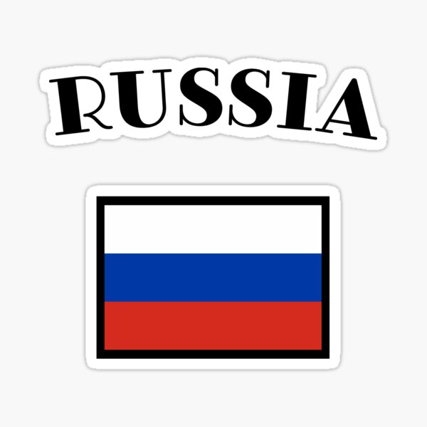 "Russian Flag" Sticker for Sale by Artsytshirts | Redbubble