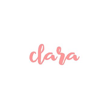 "Clara" Sticker for Sale by the-college-gal | Redbubble