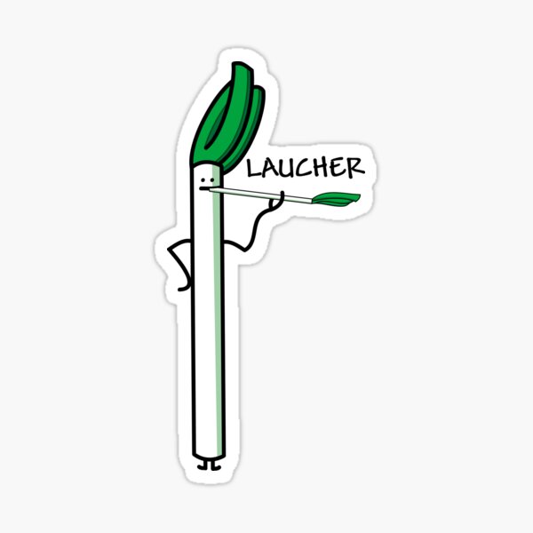 "Funny leek smokes leek" Sticker by spontania | Redbubble