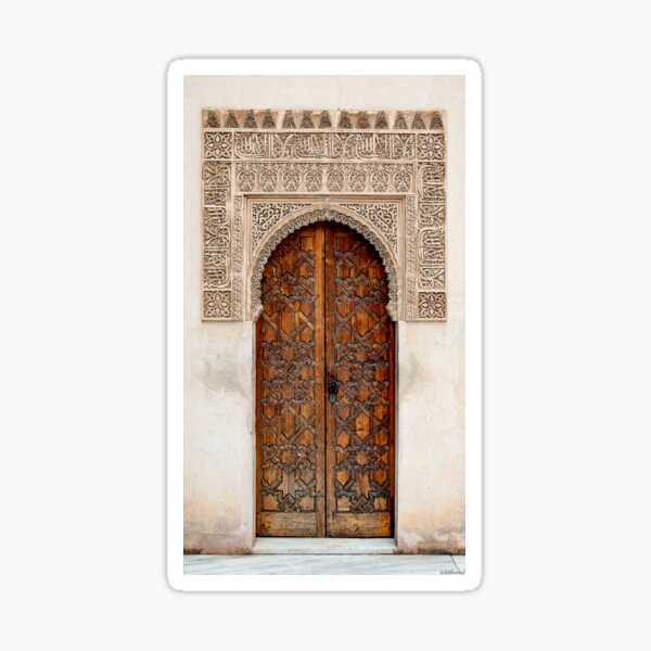 "Alhambra Door 03" Sticker for Sale by WWestmoreland | Redbubble